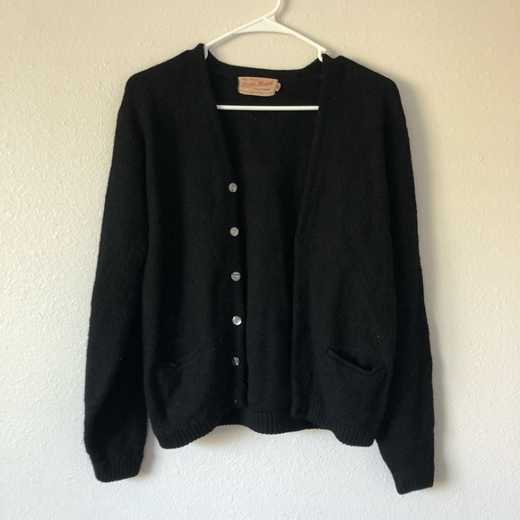 Pebble Beach | Sweaters | Vintage Pebble Beach Navy Blue Cardigan ...